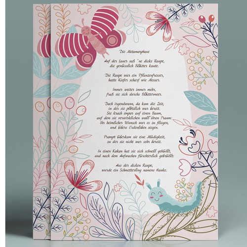 Illustrated poster for a children´s poem | Illustration or graphics contest