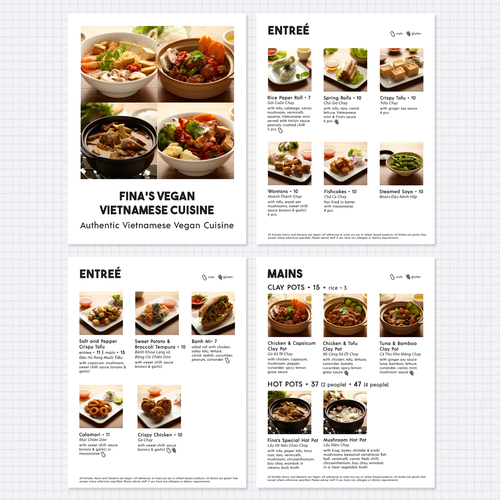 Vietnamese Food Menu