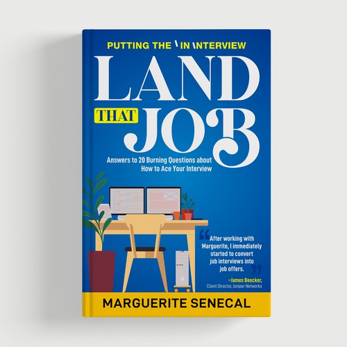 Designs | Bold, clean cover for book about acing an interview & landing ...