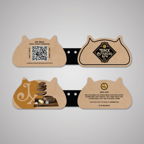 Designs | Folded Hangtag for Artisan Bread Company in Austin | Product ...
