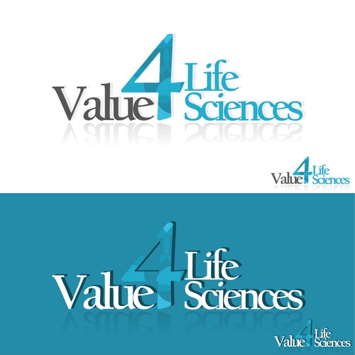 Create an inspiring logo for a Value 4 Life Sciences, a start-up ...