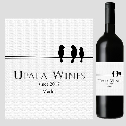 Australian Wine Label Range Design - Upala Wine | Product label contest