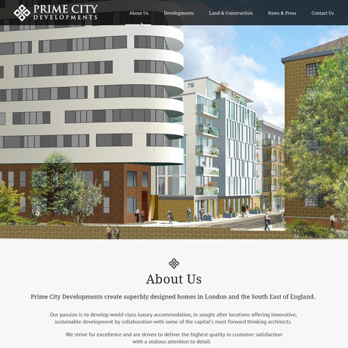 Create a website design for Prime City Developments | Web page design ...