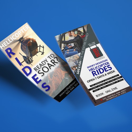 Designs | Help us with a Helicopter tour company rack card design ...