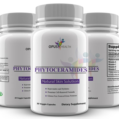 Minimalist Label Design for Premium Supplement | Product label contest