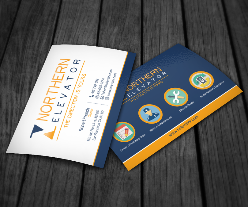 Northern Elevator Business Card Custom Design | Business card contest