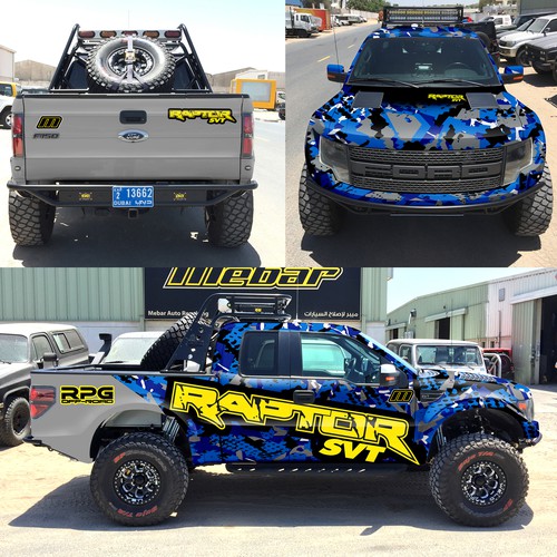 Design an awesome Car Wrap for a Ford Raptor | Car, truck or van wrap ...