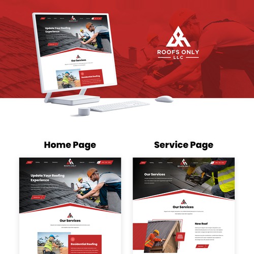 Designs | POWERful Strong Roofing Site | Web page design contest