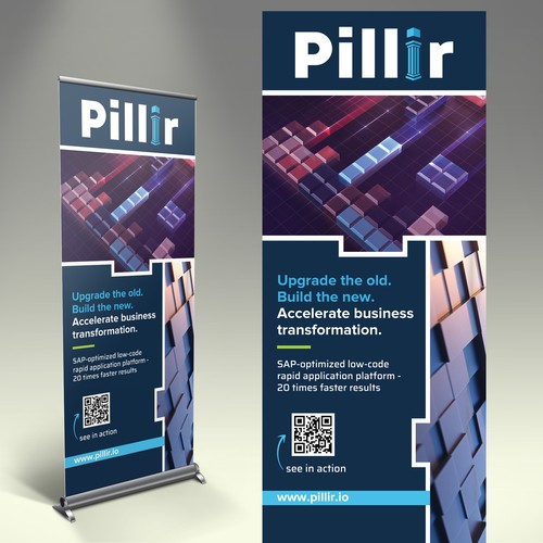 Designs | Retractable banner design for software company - your work ...