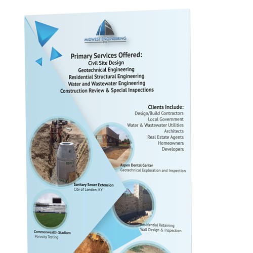 Create a 1 sheet (front & back) marketing flyer for a new Civil ...