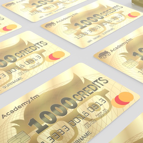 Create a Beautiful Golden "Credit" Card! | Product packaging contest