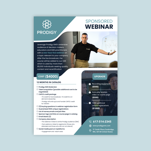 Designs | Sponsorship Prospectus One-pager | Other business or ...