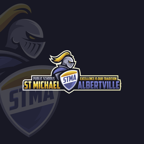 School Sports team needs Powerful Modern version of Knight /STMA Logo ...