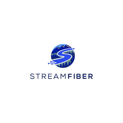 Designs | Stream Fiber Logo | Logo design contest