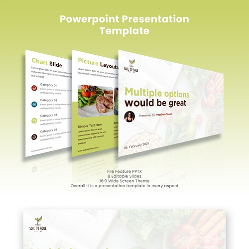 Designs | Vibrant and Modern PPT Template for Nutritionist and ...