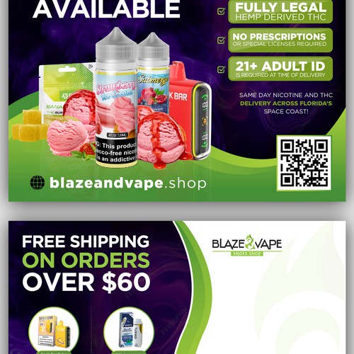 Designs | Vape & THC Direct Mailer | Postcard, flyer or print contest
