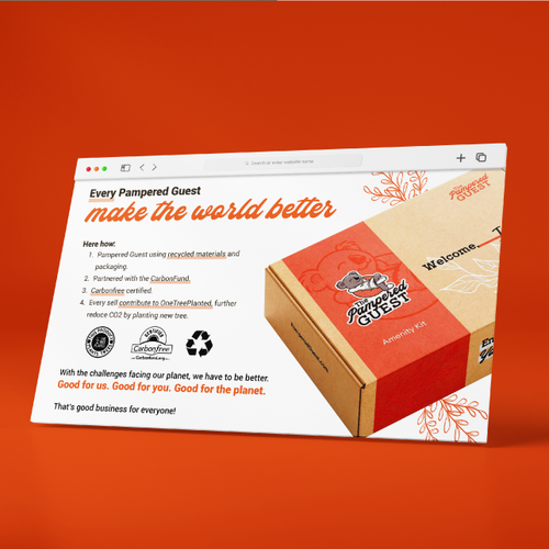 Designs | Sustainability section illustration of subscription box brand ...