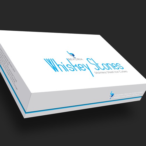Whiskey Stone Ice Cube Package Design - Wants a modern and cool design ...