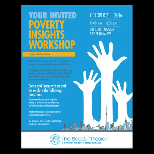 Workshop Poster for Non-Profit | Poster contest