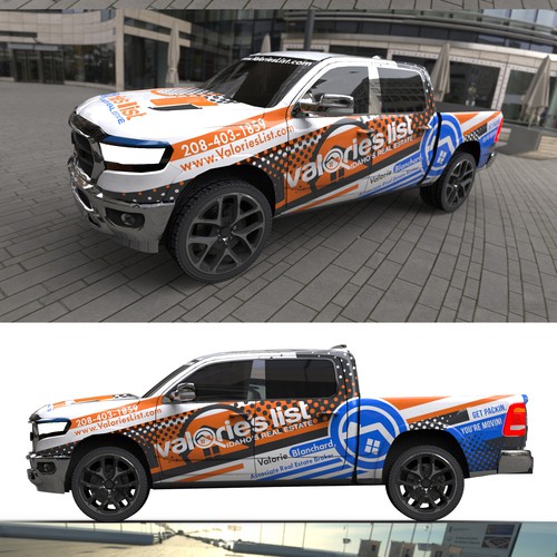 Designs | Bad Ass truck wrap design for realtor | Car, truck or van ...