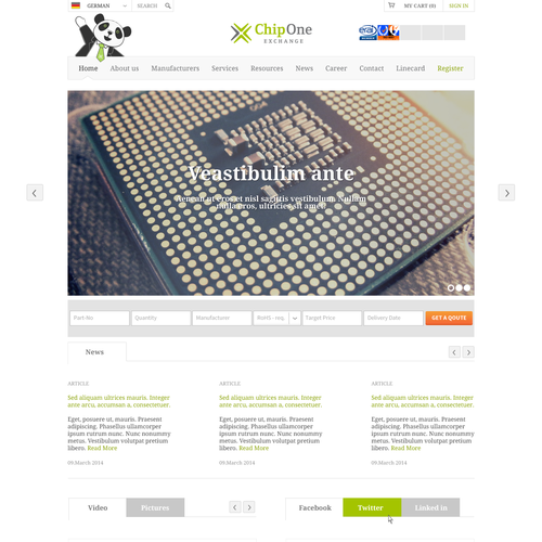 Creating an awesome website design for Chip 1! | Landing page design ...
