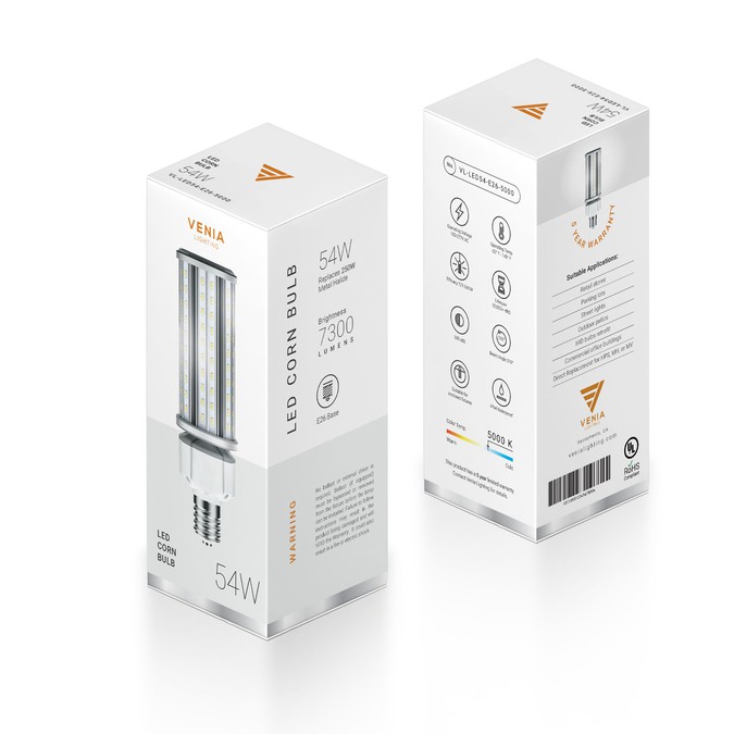 Design a clean LED Lamp Box Design | Product packaging contest