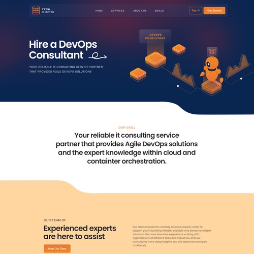 Designs | Simpel and engaging Website design with 3D graphics for a IT ...