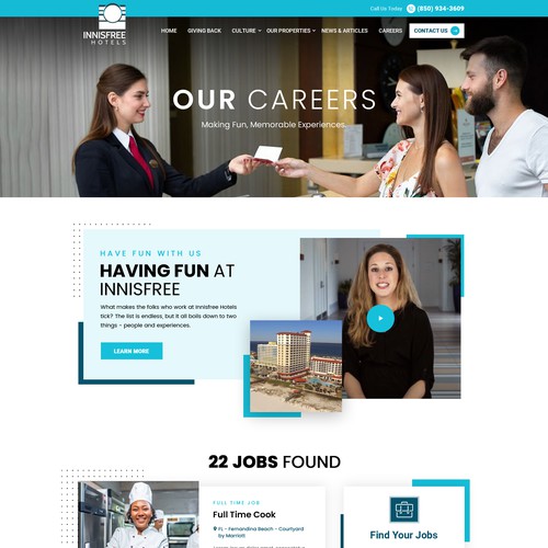 Designs | Design tech forward hotel management website for eco ...