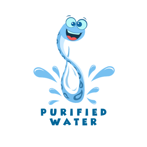 Playful and Cartoony Bottled Water Logo | Logo design contest