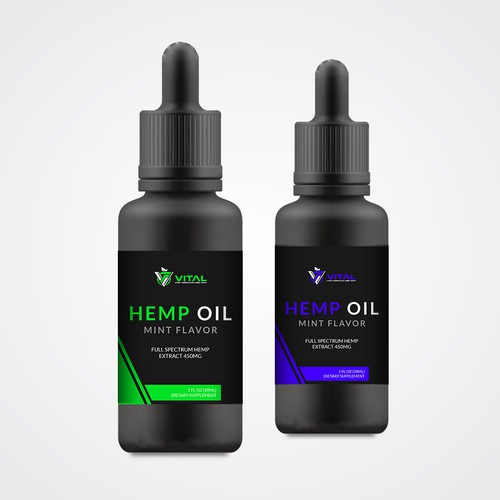 Vital Hemp Oil | Product label contest