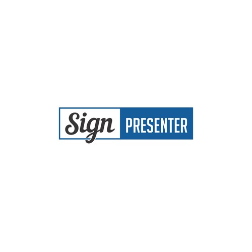Logo for Digital Signage Software; SignPresenter | Logo design contest