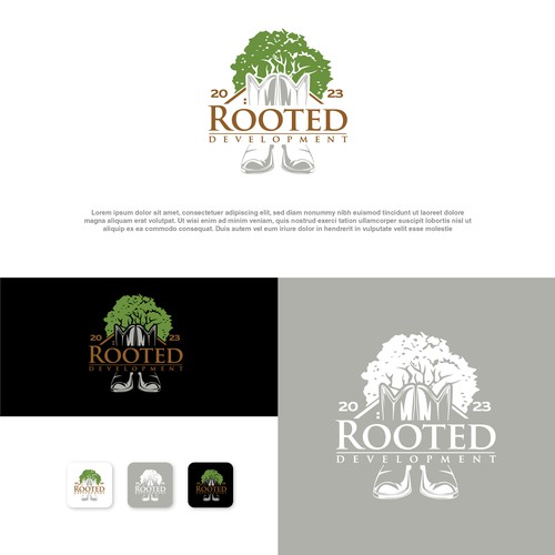 Designs | Rooted Development Open House - Boots, Beers & Bites | Logo ...