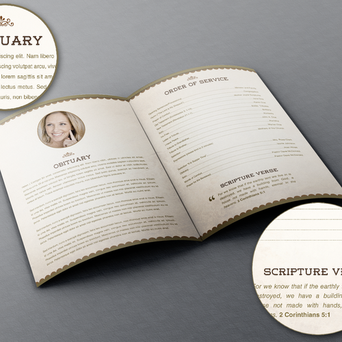 Designs | Modern Memorial & Funeral Program Templates | Postcard, flyer ...
