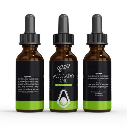 Create product labels for an All Natural Avocado based skin care ...