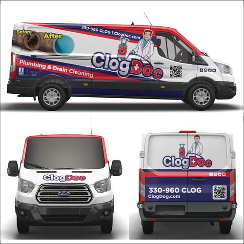 Designs | A vehicle wrap needed for our 2018 Ford Transit 250. | Car ...