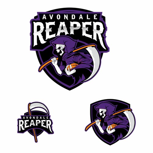 American Football Team Needs a New Logo! Reaper-Scythe!!! | Logo design ...