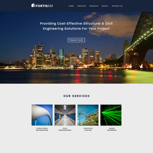 Design a website for Engineering Consulting Firm | Web page design contest