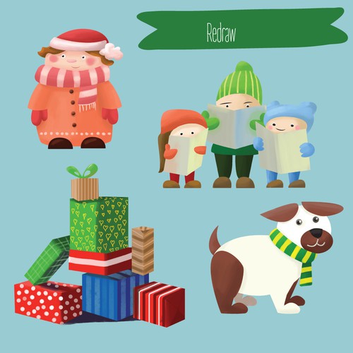 Picture of Christmas scene with moveable Christmas characters wanted ...