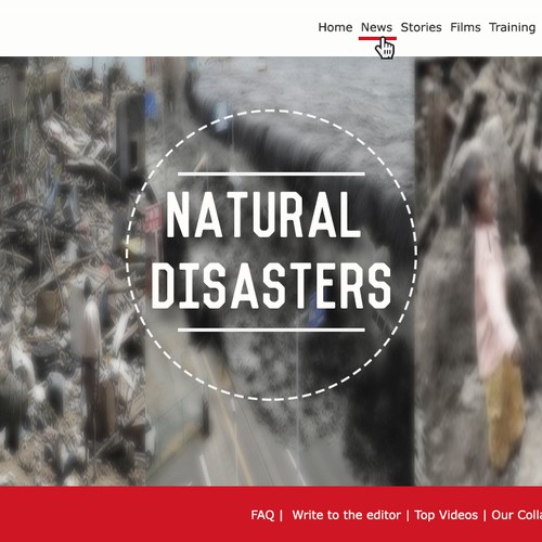Web Portal Project of Natural Disaster Awareness | Web page design contest