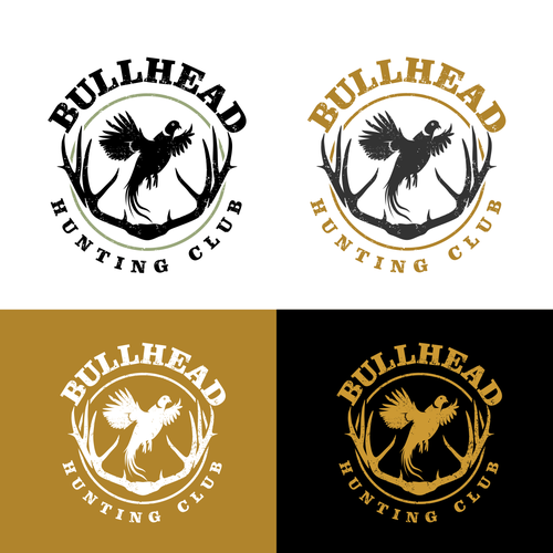 Design a bird hunting logo for Bullhead Hunting Club | Logo Design ...