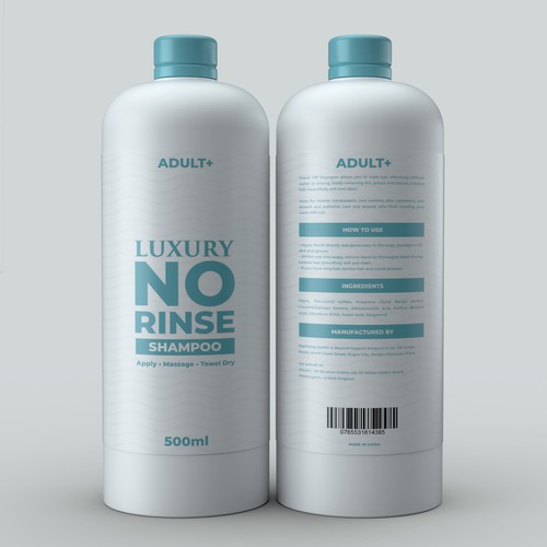 Dry Shampoo Bottle: Clinical Design For the elderly/Disabled Market ...