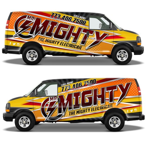 Mr.Mighty | Car, truck or van wrap contest