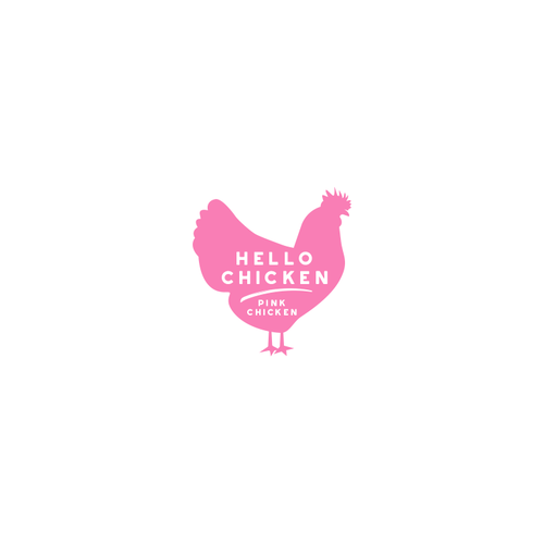 Design a korean fried chicken restaurant with neon pink color chicken ...