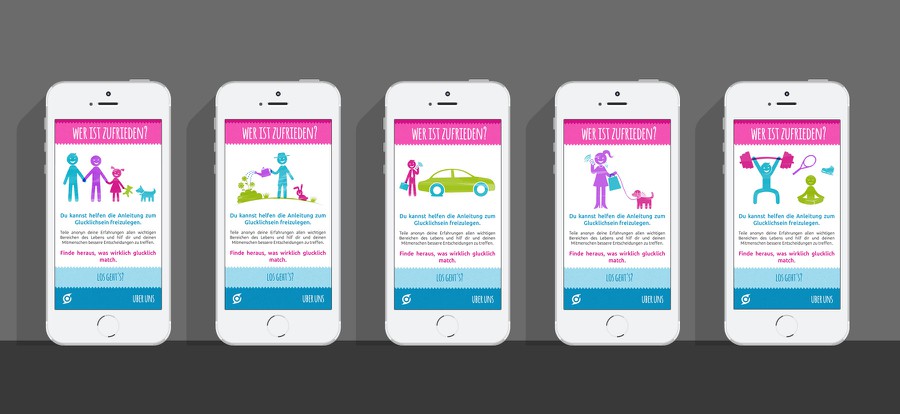 Who is happy? | Web page design contest