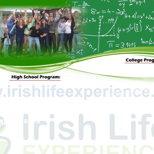Study Abroad (Ireland) Tri-Fold Brochure | Print or packaging design ...