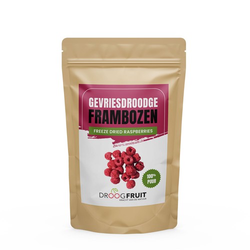 Designs | ETIKET FRONT BAG FREEZE DRIED FRUIT RASPBERRY WHOLE | Product ...