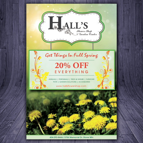 Designs | Create an eyecatching reusable template for a flower shop ...