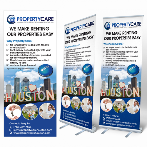 Propertycare retractable banner | Signage contest