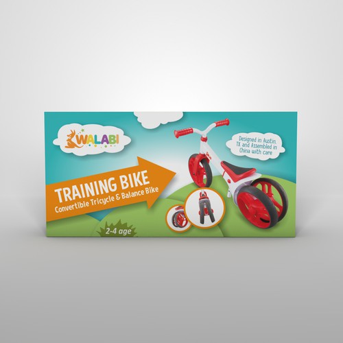 Box Design for Innovative Childrens Bike | Product packaging contest