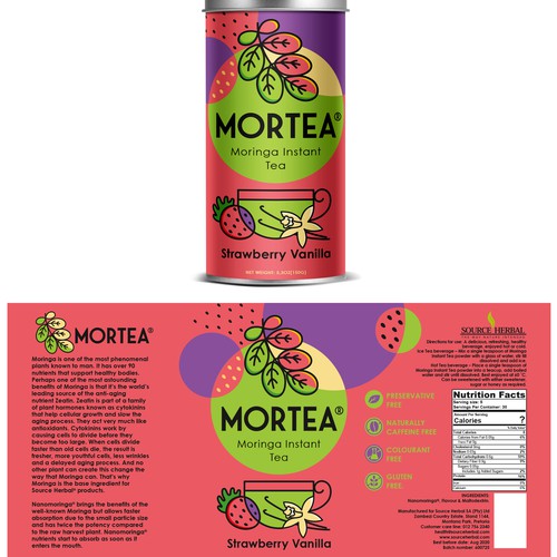 Designs | Unique Label Artwork for Moringa Tea that will Pop on the ...